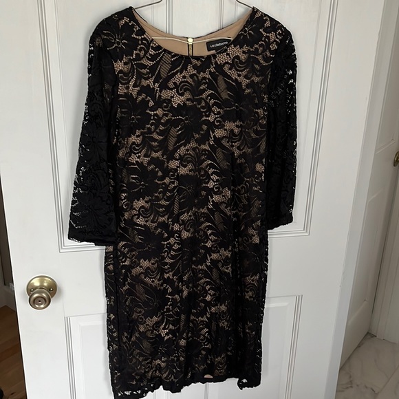 Liz Claiborne | Dresses | Barely Worn Liz Claiborne Black Lace Dress ...